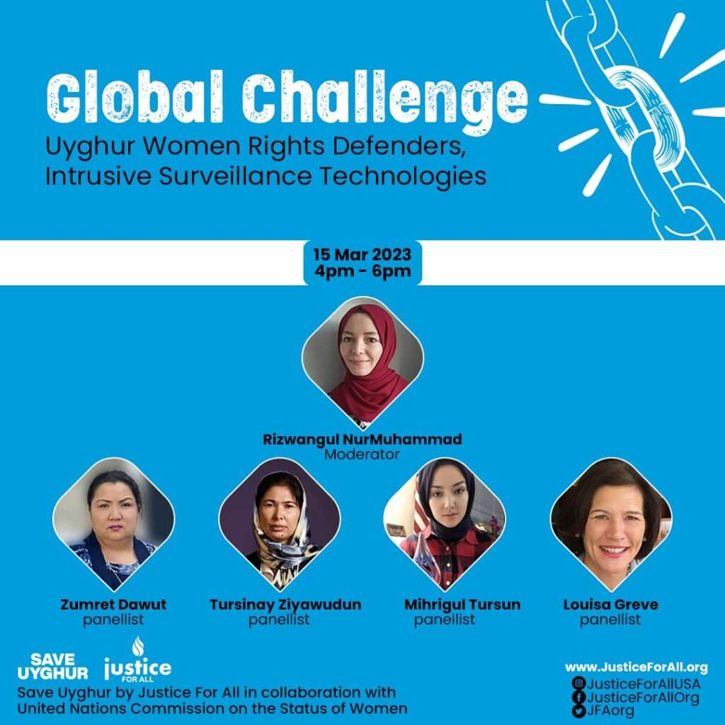 Global Challenge Uyghur Women’s Rights Defenders & Intrusive ...